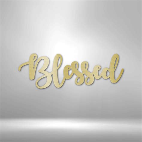 Latitude Run® Blessed Script Wall Décor Wayfair