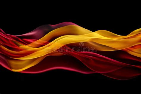 Abstract Fiery Ribbon Texture Bold Yellow And Red Trails Flowing