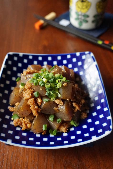 生姜風味のこんにゃくのそぼろ煮 レシピサイトnadia