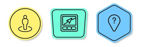 Set Line Location With Person Gps Device Map And Unknown Route Point