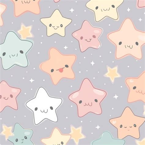 Un Patrón De Estrellas Con Las Palabras Hello Kitty En La Parte