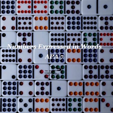 Expressing Numbers In Words APA 7 Style