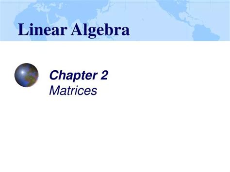 PPT Chapter Matrices PowerPoint Presentation Free Download ID