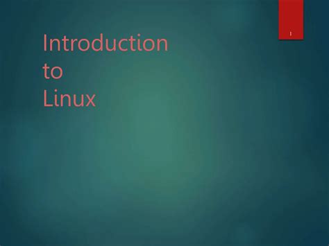 Presentation Linux Intro Ppt