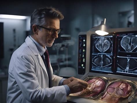 Premium Ai Image The Doctor Examines The Results Of Tomography