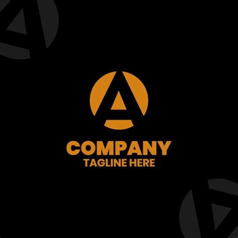 Abstracto Letra Un Logotipo Vector Premium