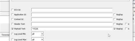 Filter With Regular Expression Not Working Issue 99 COVESA Dlt