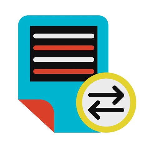 Text Documents Exchanging Symbol Glyph Vector Illustration 13122977