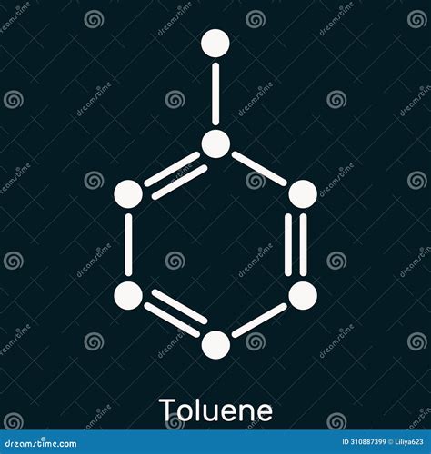 Toluene Toluol C7h8 Molecule Methylbenzene Aromatic Hydrocarbon