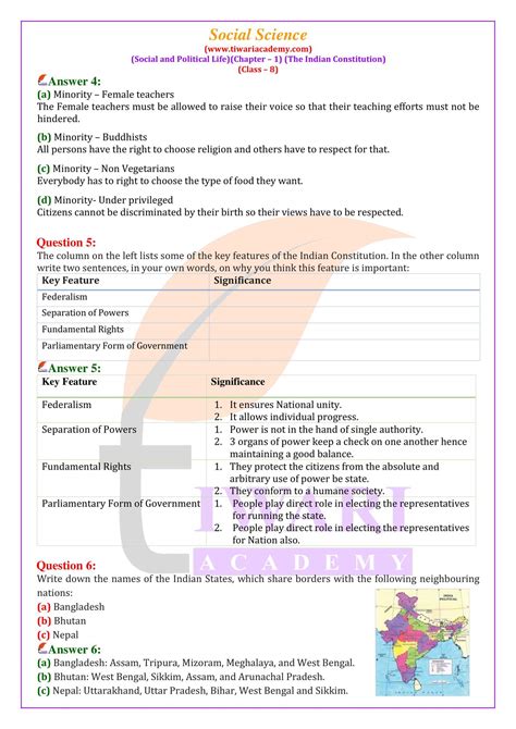 NCERT Solutions For Class 8 Social Science Civics Chapter 1