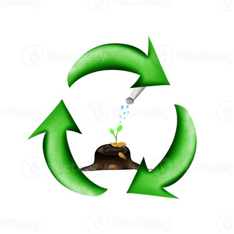 Green Recycle Symbol 26972862 Png
