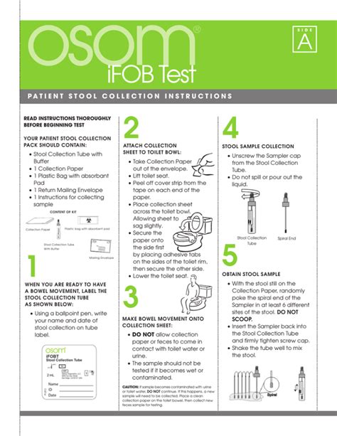 Osom Ifobt Patient Instructions