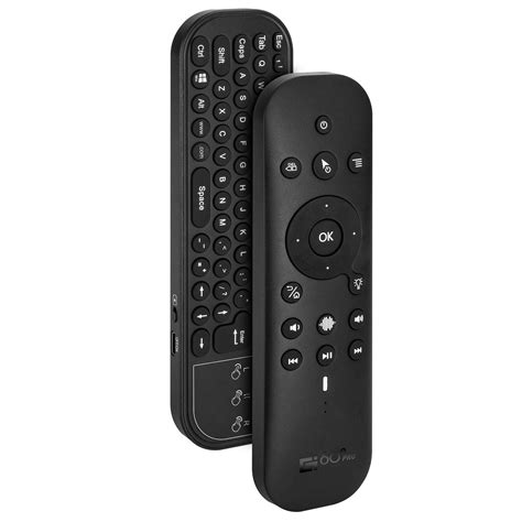 G60s Pro Rechargeable Mini Bluetooth Keyboard Voice Remote With Touchpad Backlit