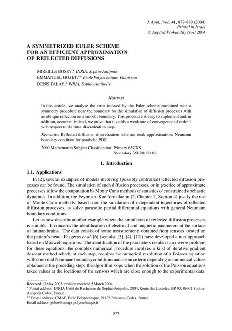 pdf symmetrized euler scheme for an efficient approximation of