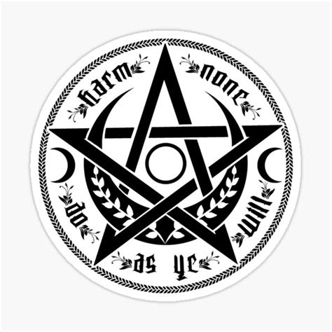 Tree Of Life Sticker Witchy Sticker Pagan Wiccan Witch Round Vinyl