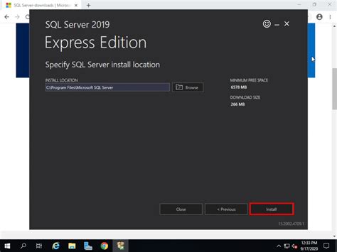 How To Install Mssql Express On Windows Server 2019