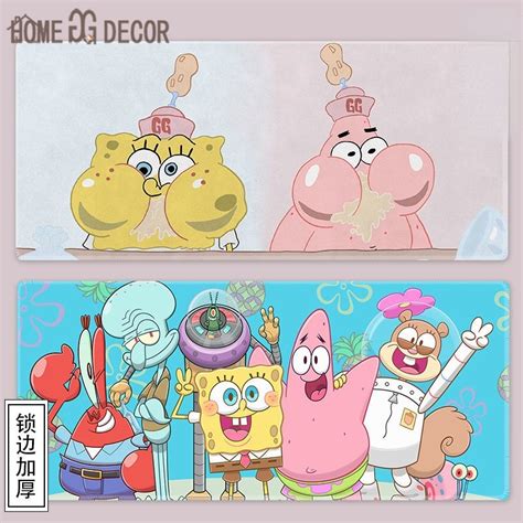 Mouse Pad Large Office Thickening Spongebob Squarepants New Simple