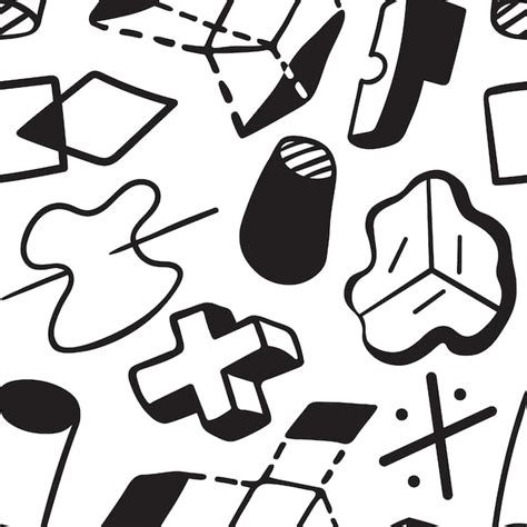 Premium Vector Abstract Geometric Objects In Line Style Simple Geometric Shape Sabstract Graphic