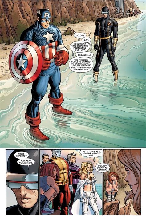Cyclops And Captain America Argument Avengers Vs The X Men R