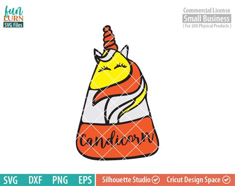 Candy Corn Unicorn Svg Funlurn