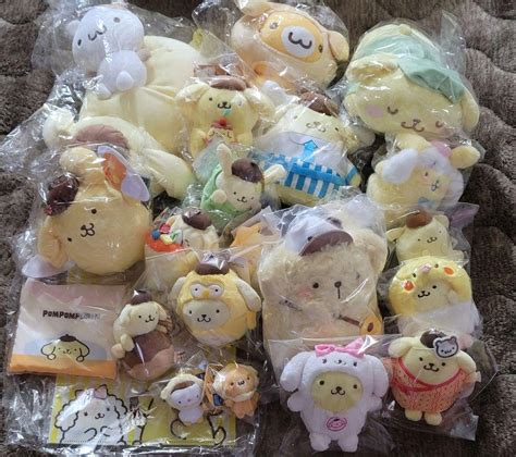 サンリオ ポムポムプリン ぬいぐるみ マスコット むにゅぐるみ まとめ売り メルカリ