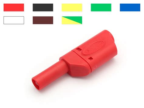 Sicherheits Bananenstecker stapelbar mm Farbe wählbar