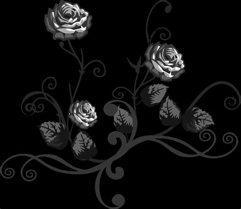 Download Monochrome Rose Vector Art