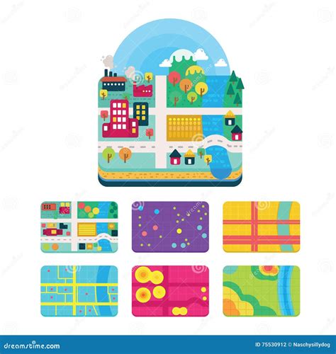 Gis Concept Data Layers For Infographic Vector Illustration