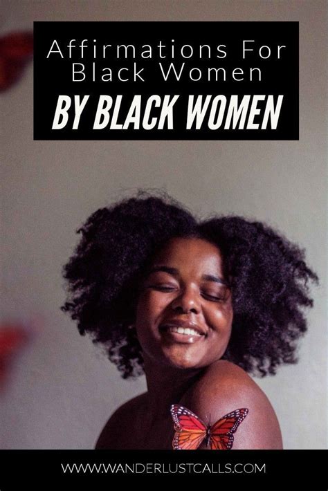 Empowering Affirmations For Black Women By Black Women Artofit