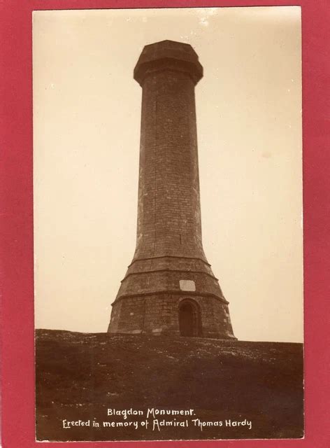 Blagdon Admiral Sir Thomas Hardy Monument Nr Portesham Dorchester Rp Pc Aq537 Eur 12 13