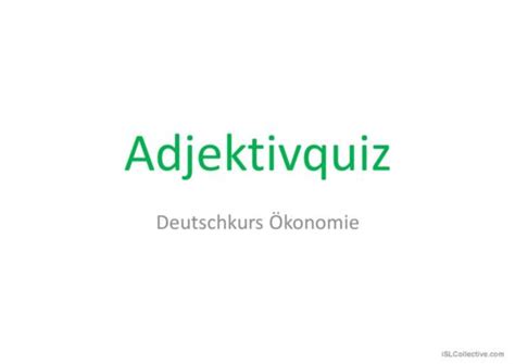 13 Adjektivsteigerung Komparation Deutsch DAF Powerpoints