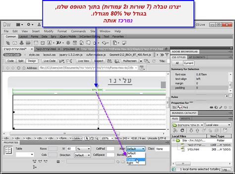 מדריך בנייה ועיצוב טופס יצירת קשר Dreamweaver Contact Form Design