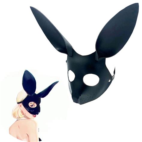 Sexy Rabbit Ears Mask Cute Bunny Long Ears Bondage Mask Halloween