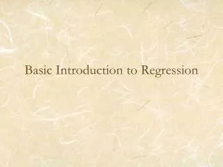 PPT Introduction To Regression Analysis PowerPoint Presentation Free Download ID