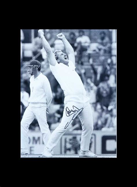 Ian Botham Signed England 1981 Ashes Photo All Star Signings