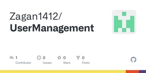 Github Zagan Usermanagement