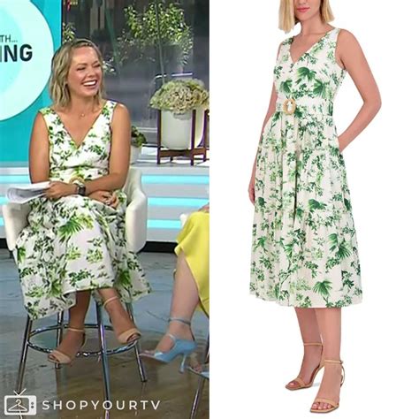 The Today Show July 2024 Dylan Dreyers Floral Belted Tiered Dress