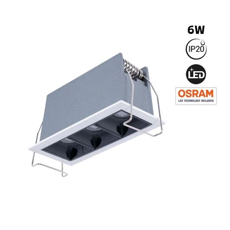 Spot Lin Aire Led Encastrable W Ugr Irc Puce Osram Blanc