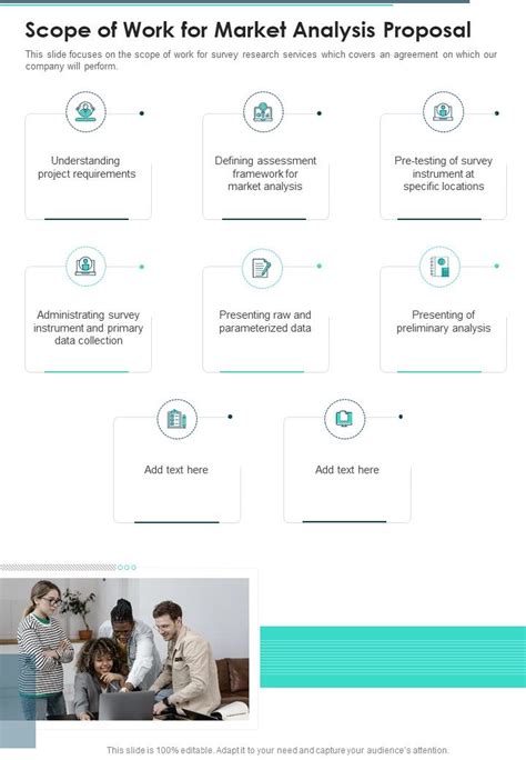 scope of work for market analysis proposal one pager sample example