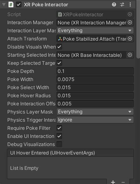 Xr Poke Interactors On Each Xr Hands Finger Unity Engine Unity