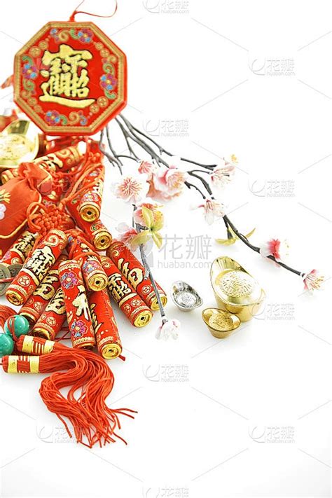 中国新年and农历新年假期背景概念素材 花瓣网