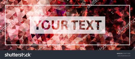 Vector Triangle Background Template Design Stock Vector Royalty Free 318771935