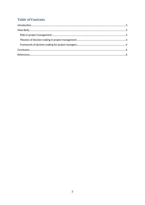 Decision Making In Project Management Key Theories