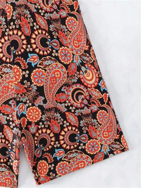 Shein Swim Bohofeel Paisley Print One Piece Swimsuit Shein Usa