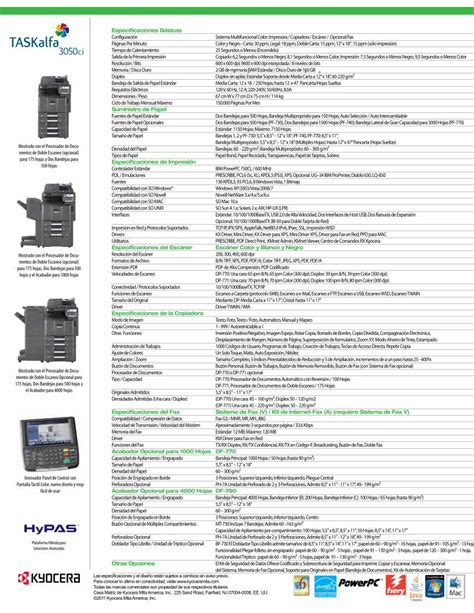 Pdf Especificaciones Básicas Configuración Sistema Multifuncional