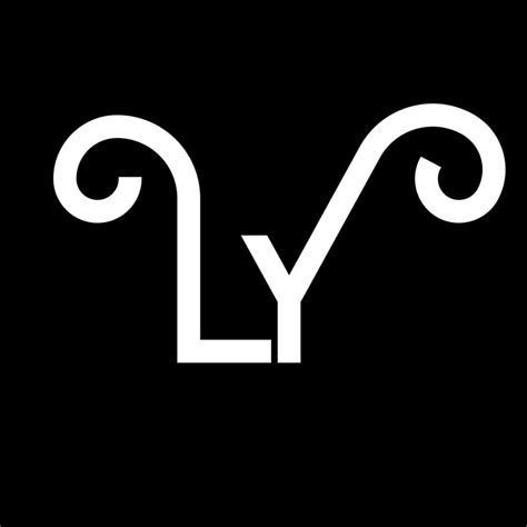 LY Letter Logo Design. Initial letters LY logo icon. Abstract letter LY ...
