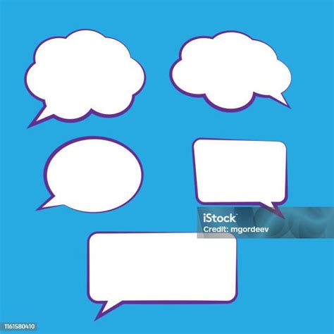음성 거품의 집합입니다 커뮤니케이션을 위한 클라우드 버블 스피치 기포에 대한 스톡 벡터 아트 및 기타 이미지 기포 놀라움 대화 풍선 문자 기호 Istock