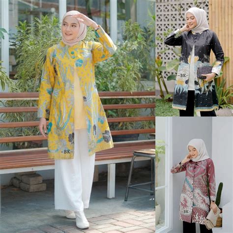 Jual Batik Tunik Modern Dengan Kualitas Terbaik Shopee Indonesia