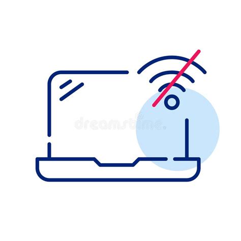 No Wifi Connection On Laptop Pixel Perfect Icon Stock Vector Illustration Of Laptop Error