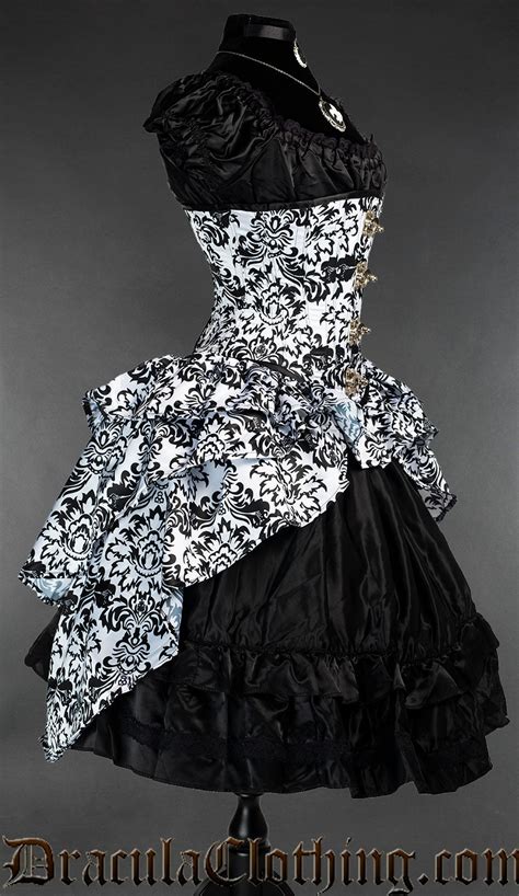 Brocade Clasp Bustle Corset Draculaclothing